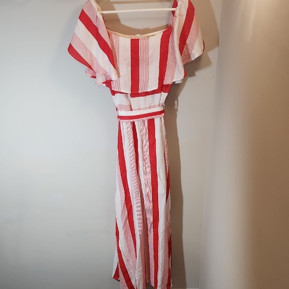 Main Strip | Dresses | Main Strip Red And White Maxi Dress A2 | Poshmark